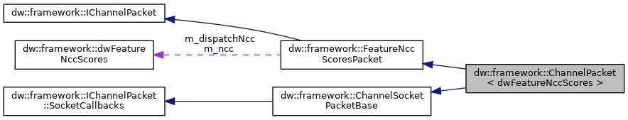 Compute Graph Framework SDK Reference: dw::framework::ChannelPacket Class Reference