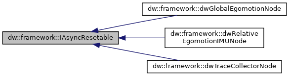 Compute Graph Framework SDK Reference: dw::framework::IAsyncResetable Class Reference